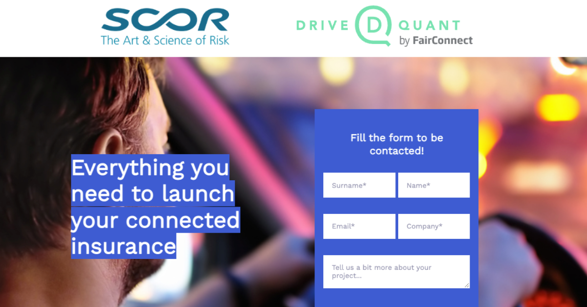 Launch your connected insurance with SCOR and DriveQuant